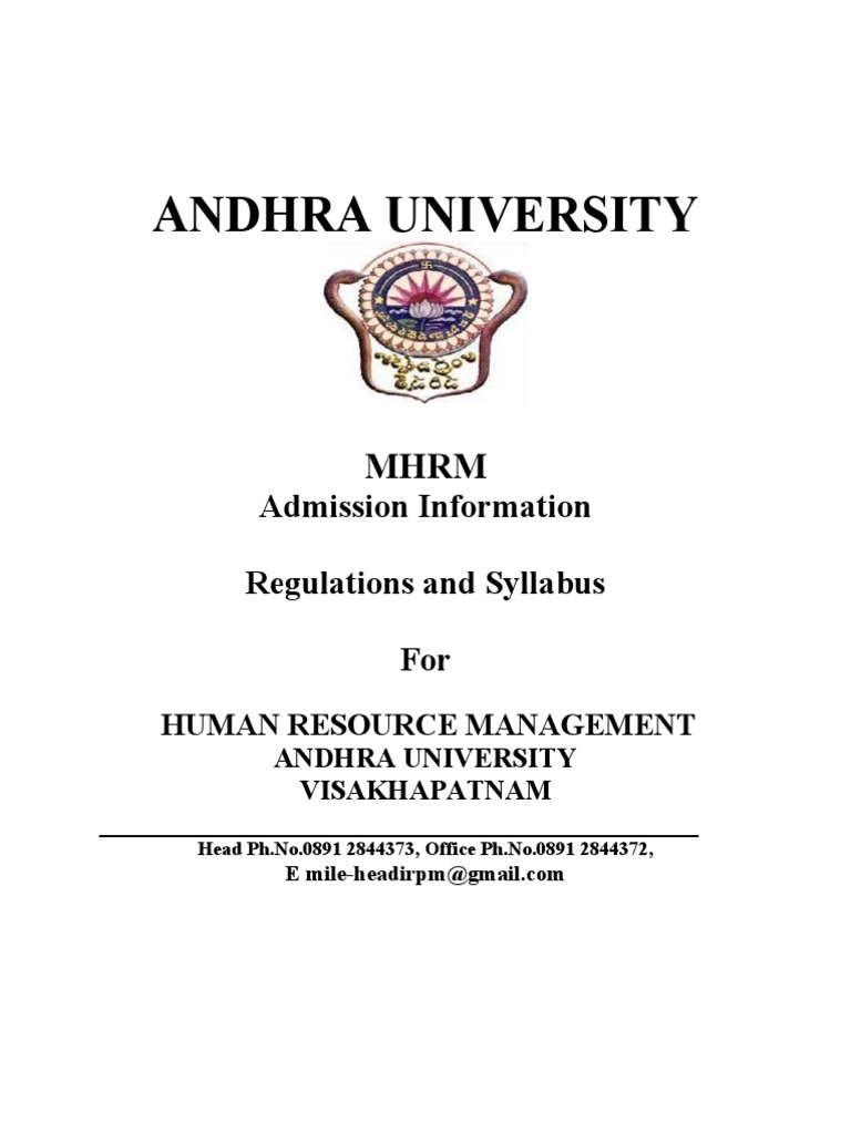 MHRM Admission Guidelines and Syllabus | PDF