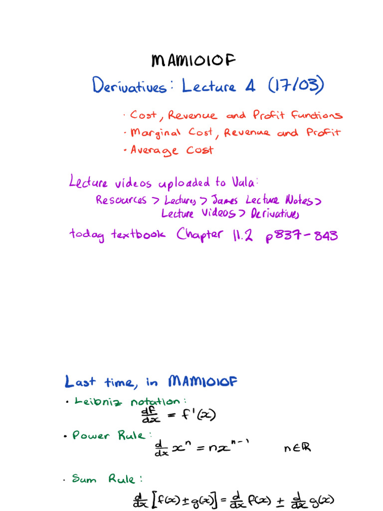 Lecture 4 - Marginal Analysis | PDF | Prices | Profit (Economics)