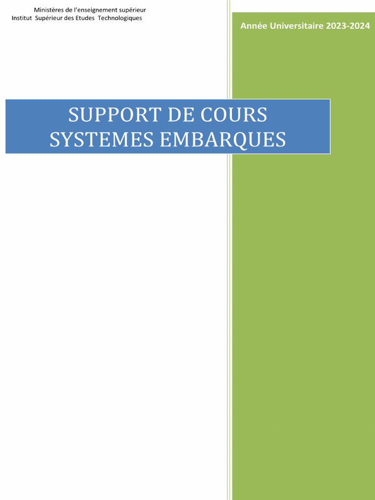 Système Embarqué | PDF