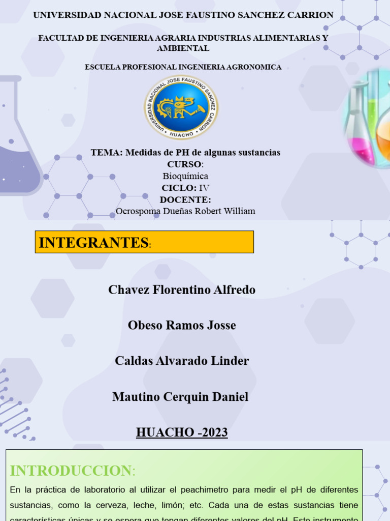 Expocicion de Bioquimica | PDF | Solución tampón | Ph