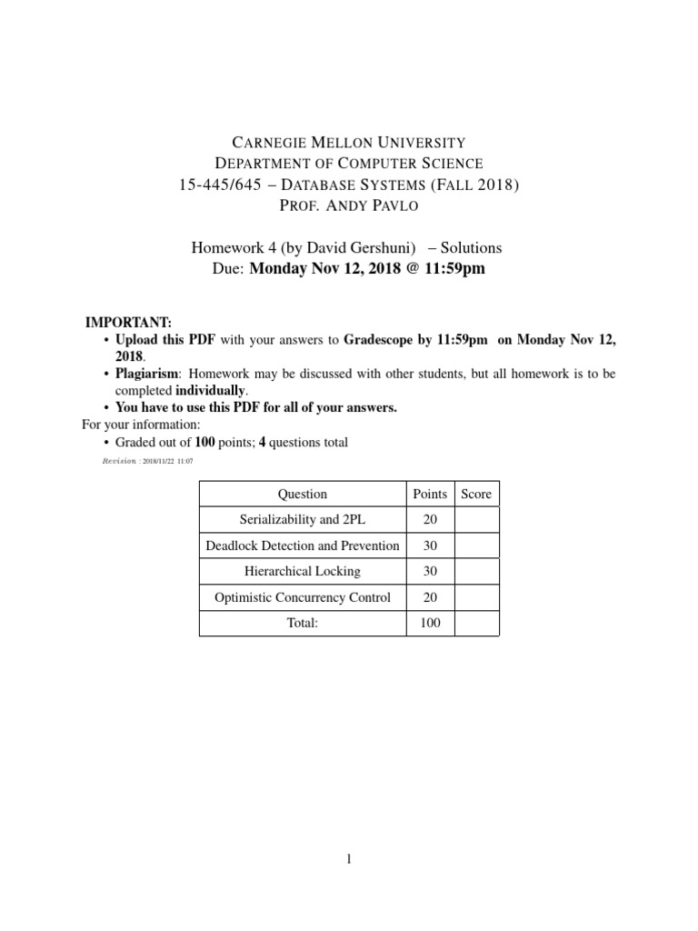 hw4 Sols | PDF | Distributed Computing | Concurrency (Computer Science)