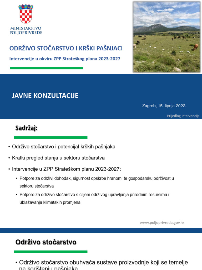 Odrzivo Stocarstvo I Krski Pasnjaci | PDF