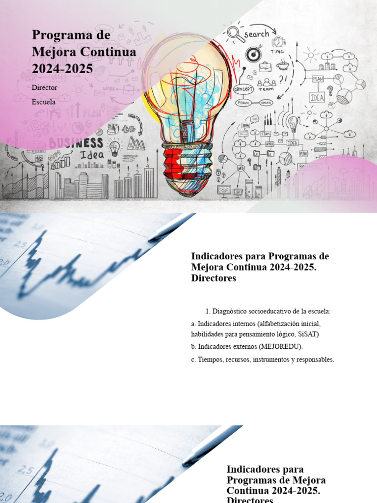 Programa de Mejora Continua 2024-2025 Directores | PDF | Crecimiento personal y profesional ...