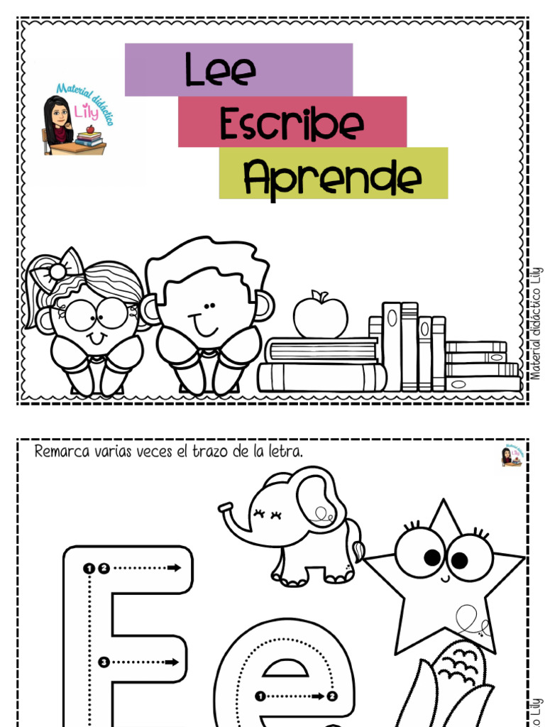 Actividades Didácticas con la Letra E | PDF | Artes del Lenguaje y ...