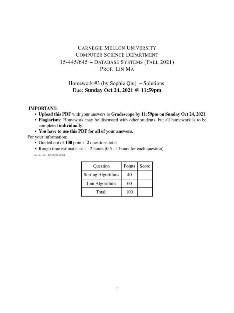 hw3 Sols | PDF | Algorithms | Applied Mathematics