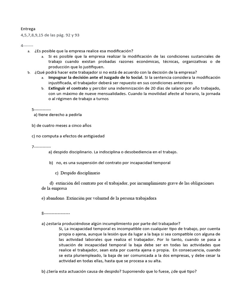 Fol Tema 5 Comprueba Tu Aprendizaje | PDF | Labor