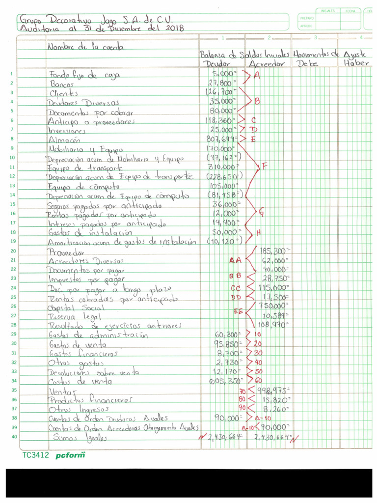 Hoja de 12 Columnas | PDF