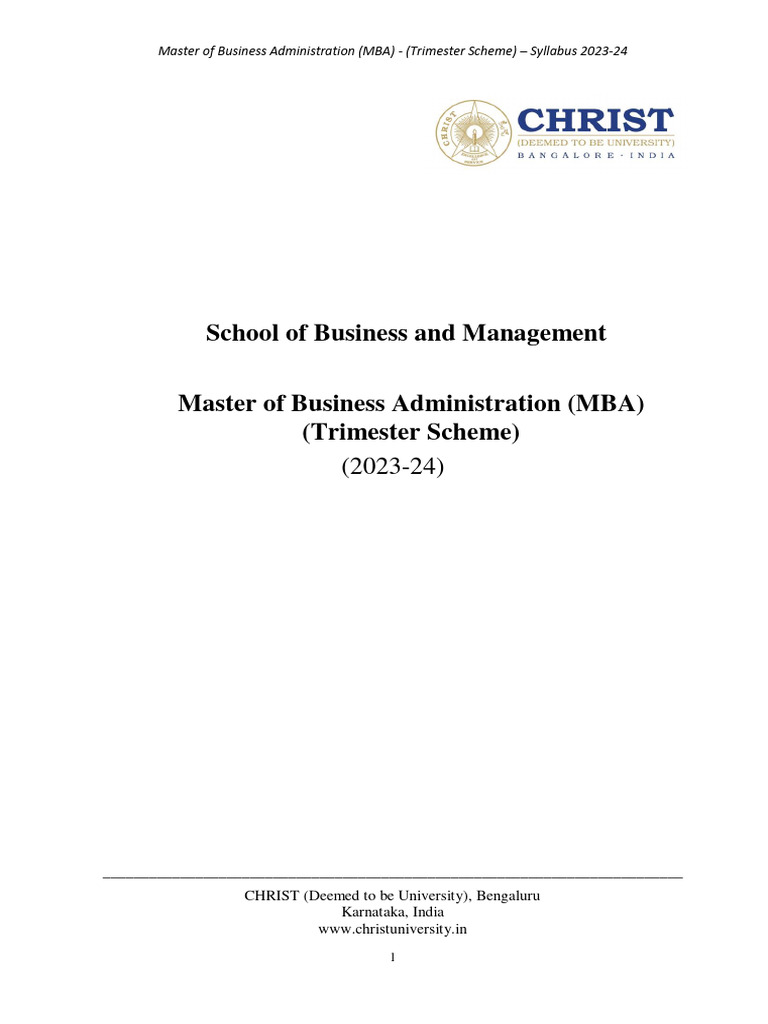 MBA Program Structure 2023-24 - 20231208040814 | PDF | Analytics ...