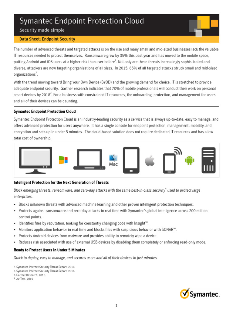 datasheet-symantec-endpoint-protection-cloud | Download Free PDF | Cloud Computing | Android ...