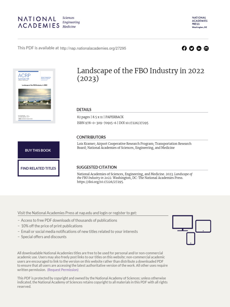 129 - Landscape of The FBO Industry in 2022 | PDF | Aviation | Transport