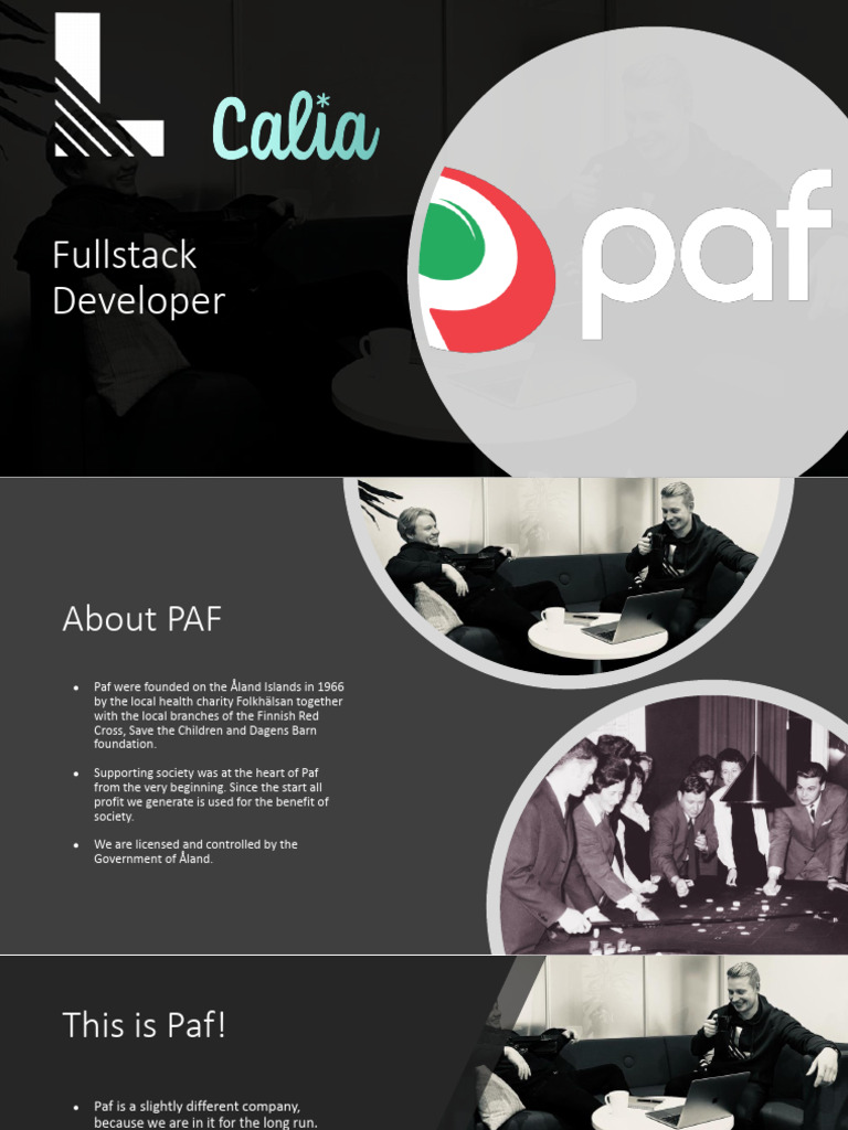 PAF Fullstack Developer Brief | PDF