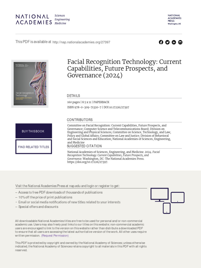 233 - Facial Recognition Technology - Current Capabilities, Future ...