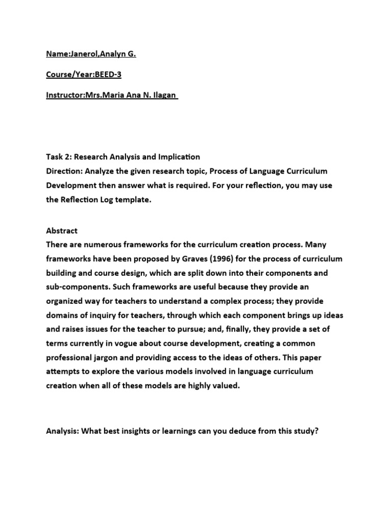 Module 2 Task 2 | Download Free PDF | Curriculum | Learning