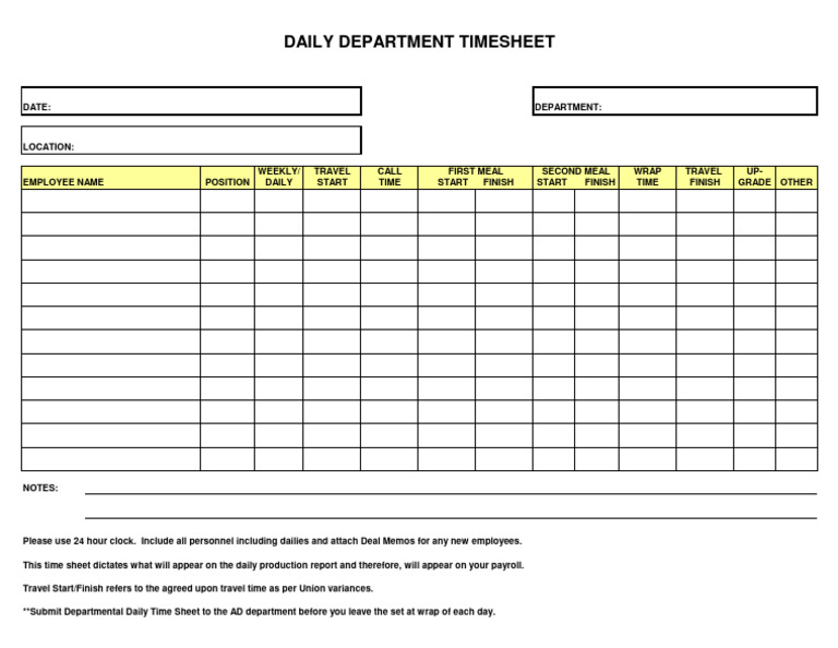 DTR Fillable (Blank) | PDF