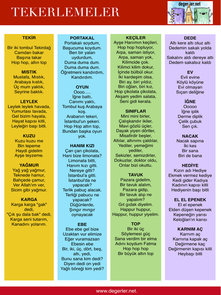 Tekerlemeler | PDF