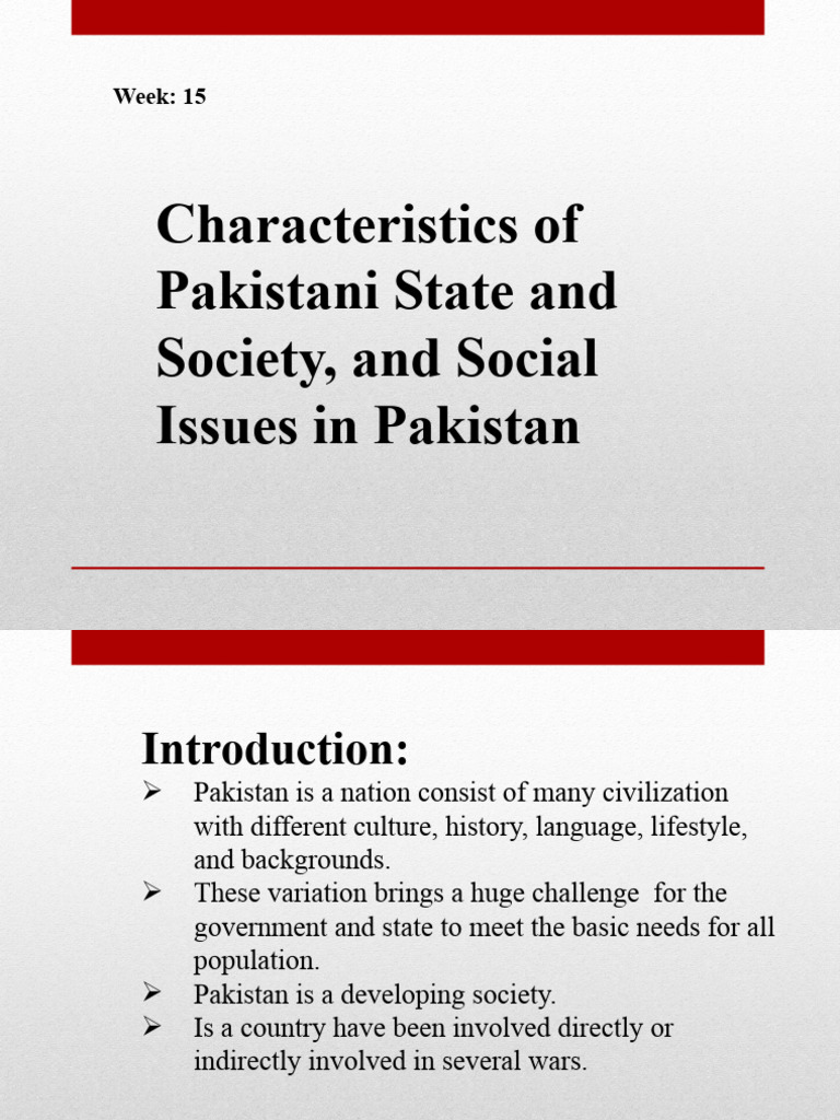 Society and Social Issues | PDF | Society | Pakistan
