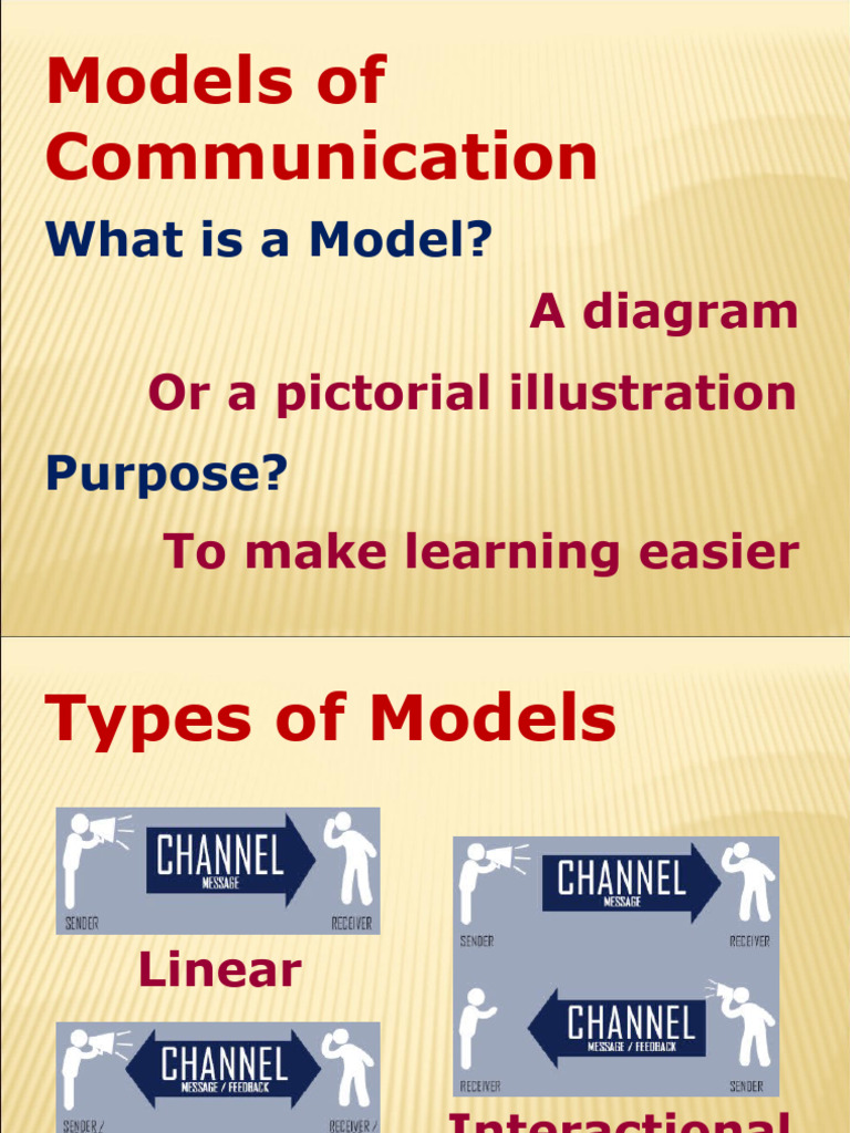 Models & Theories of communication | Download Free PDF | Communication ...