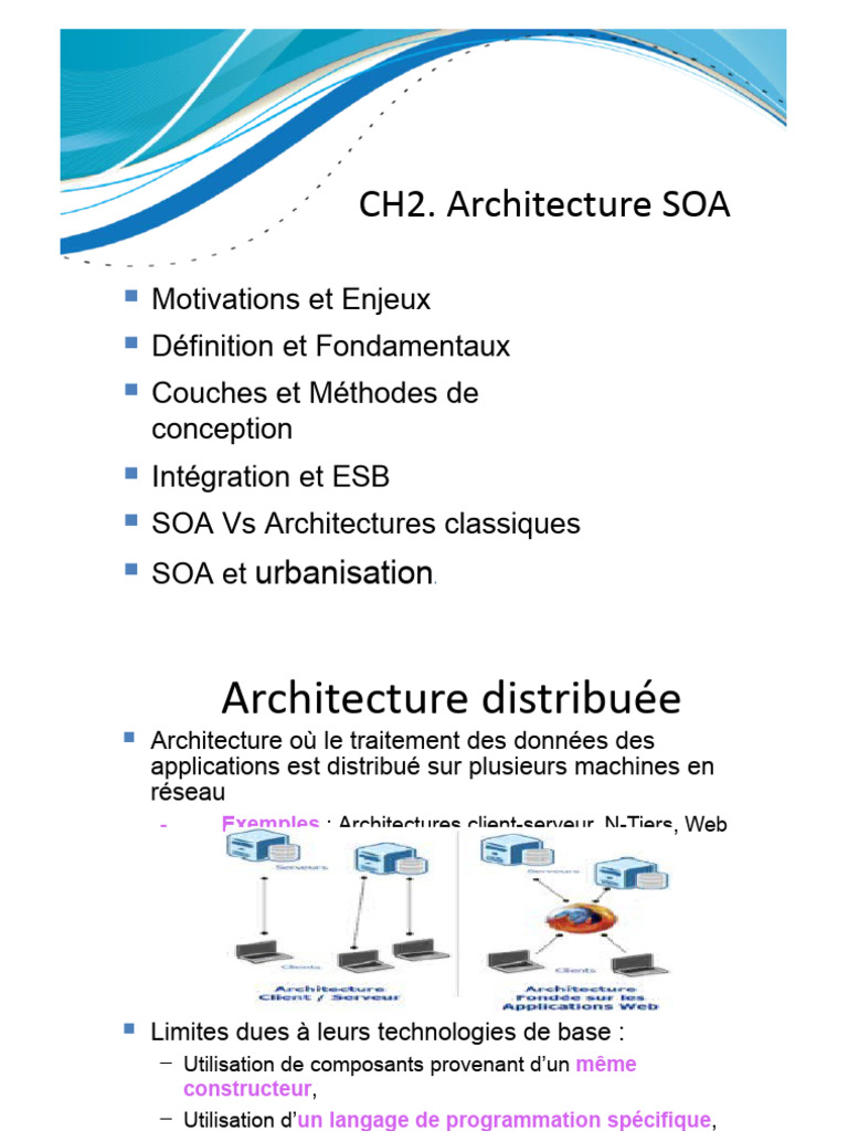 CH2. Architecture SOA | PDF | Architecture orientée services | Middleware