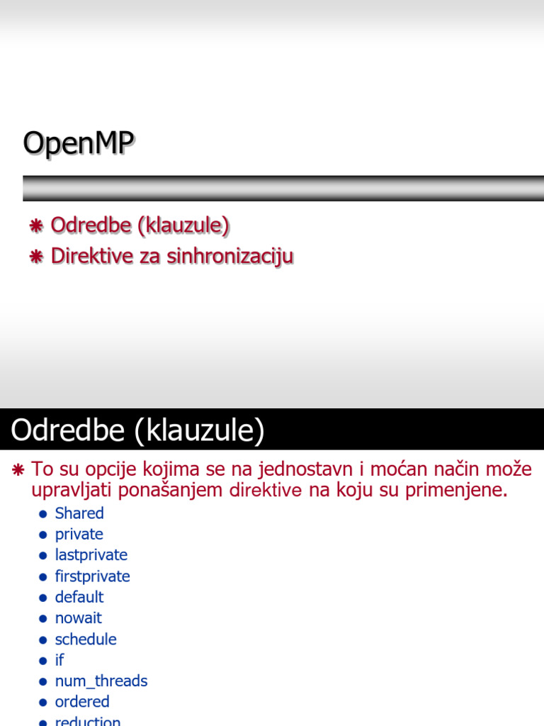 OpenMP (2) 2023 | PDF