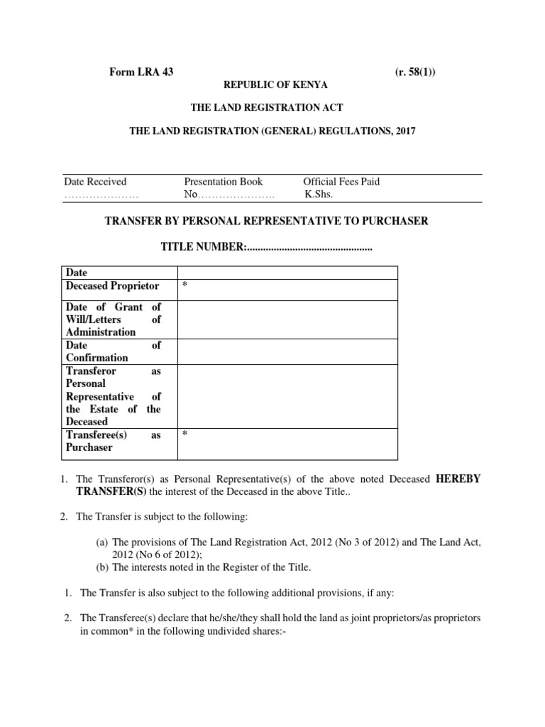 Form-LRA-43 | PDF