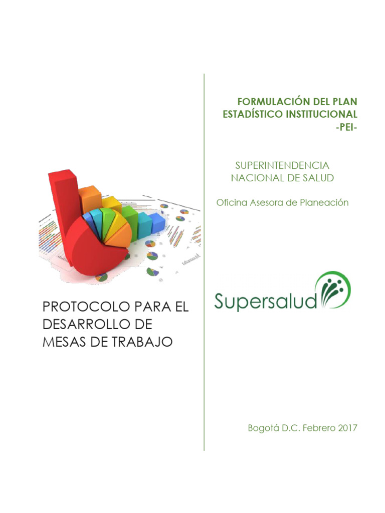 Protocolo Mesas de Trabajo PEI | PDF | Información | Estadísticas