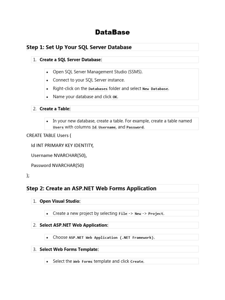 Database Connection Pdf Databases Microsoft Sql Server 