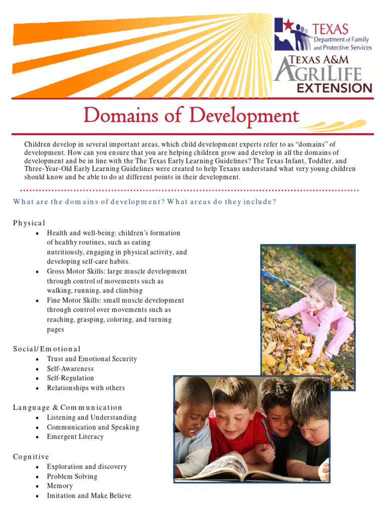 Handout Domains Dev | PDF | Infants | Toys Handout Domains Dev | PDF | Infants | Toys