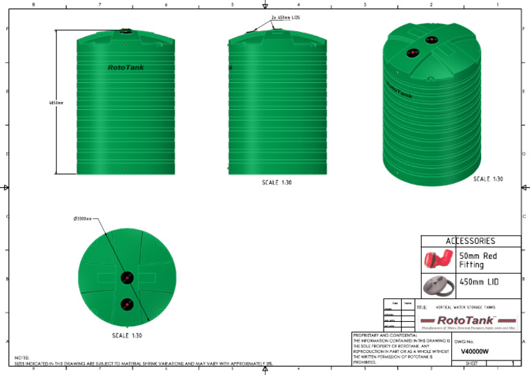 Rototank Vertical 40000l Water | PDF
