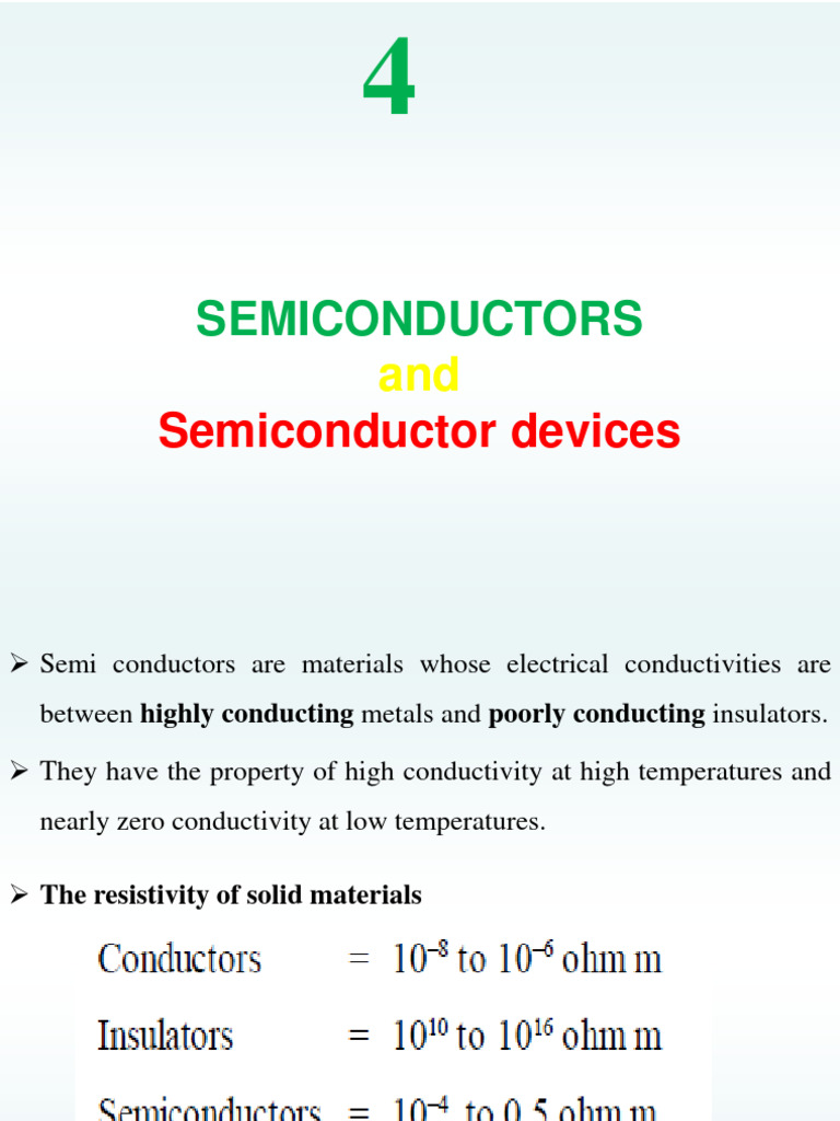 Chapter Four | PDF | Semiconductors | Doping (Semiconductor)