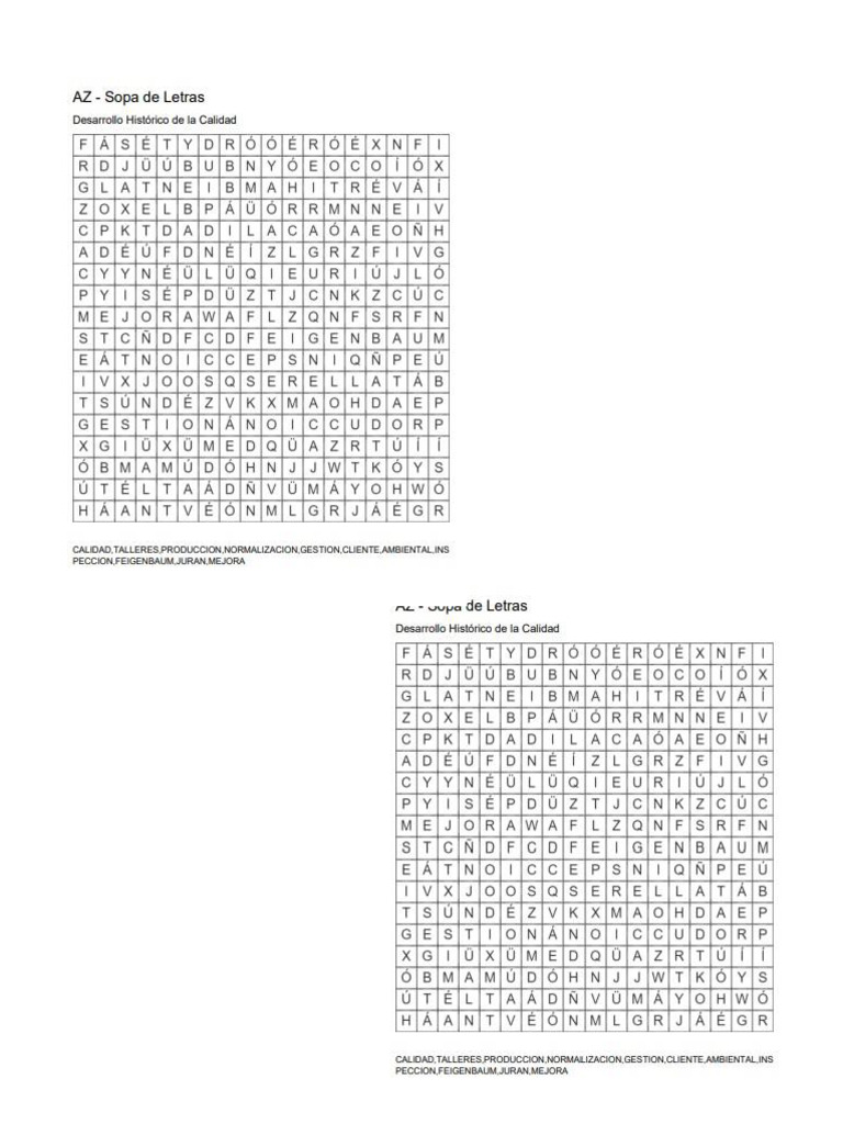 Doc1 Sopa de Letras | PDF
