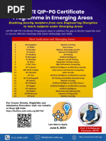 AICTE QIP - PG Certificate - Programme Guidelines 2025-26 - Scheme Guidelines | PDF | Curriculum