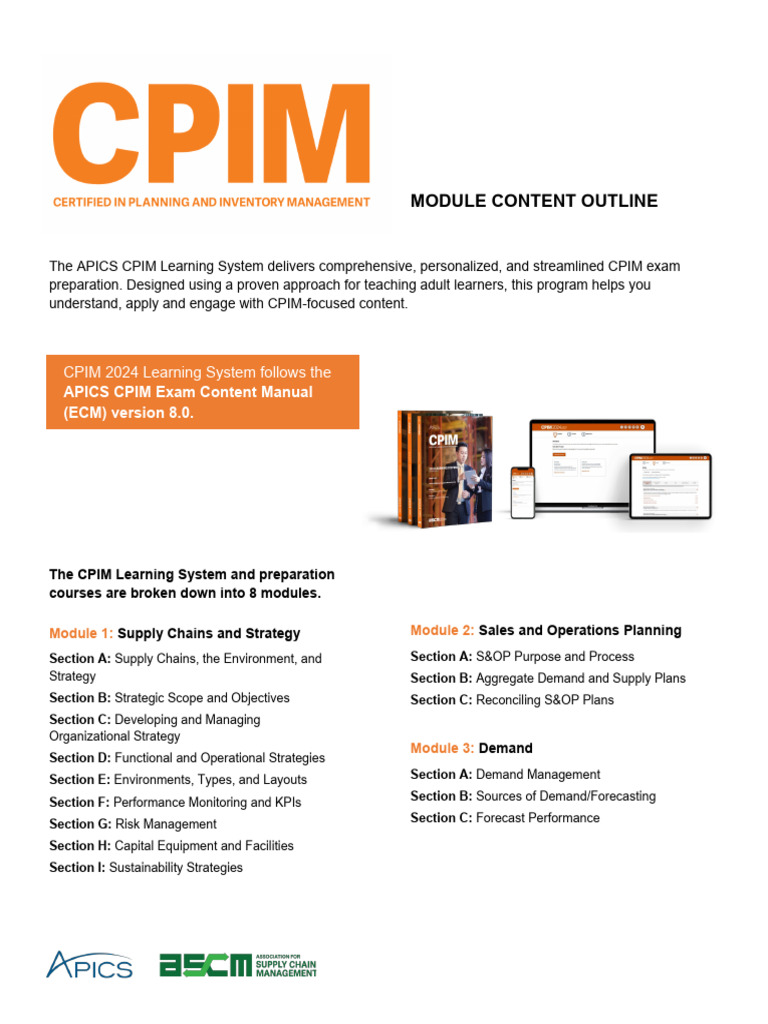 CPIM | PDF | Supply Chain | Business Process