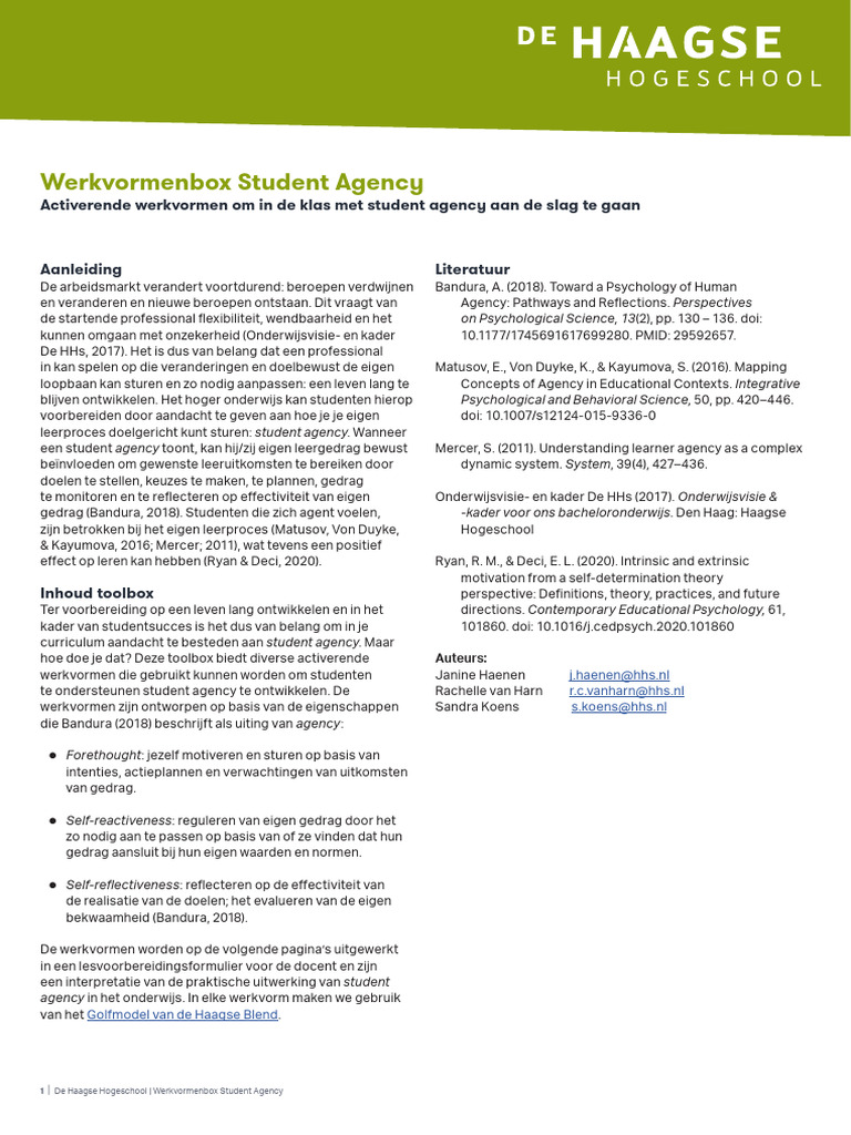 Student Agency | PDF