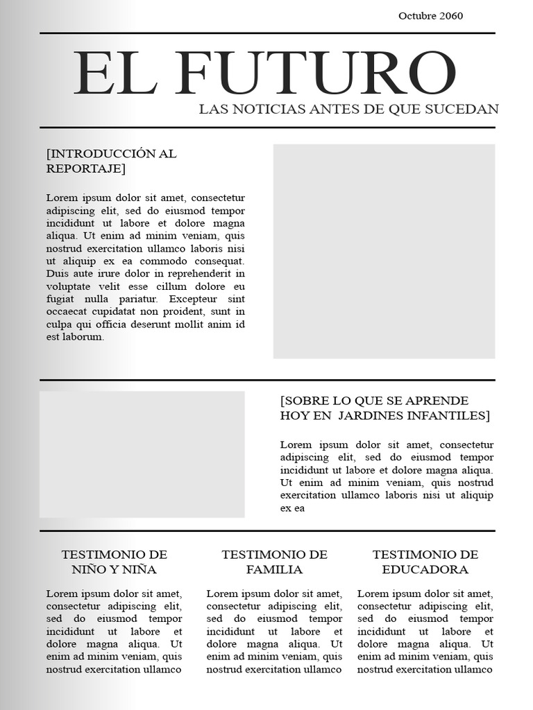 Plantilla Periódico | PDF