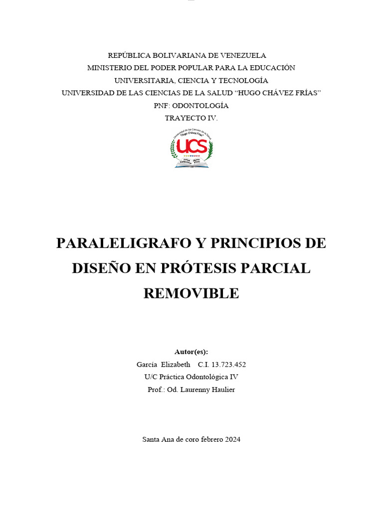 Paralelígrafo en Prótesis Dental Removible | PDF | Palanca | Diente
