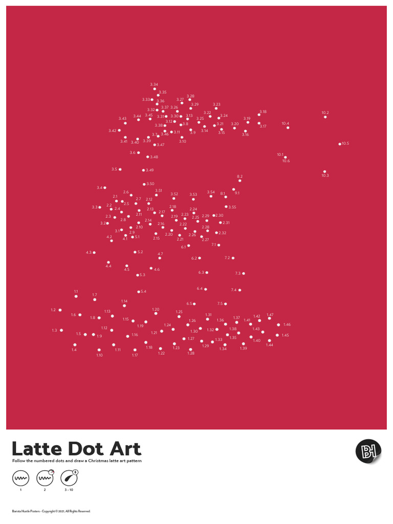 Christmas Latte Art Dot Guide | PDF | Freedom Of Expression Law ...