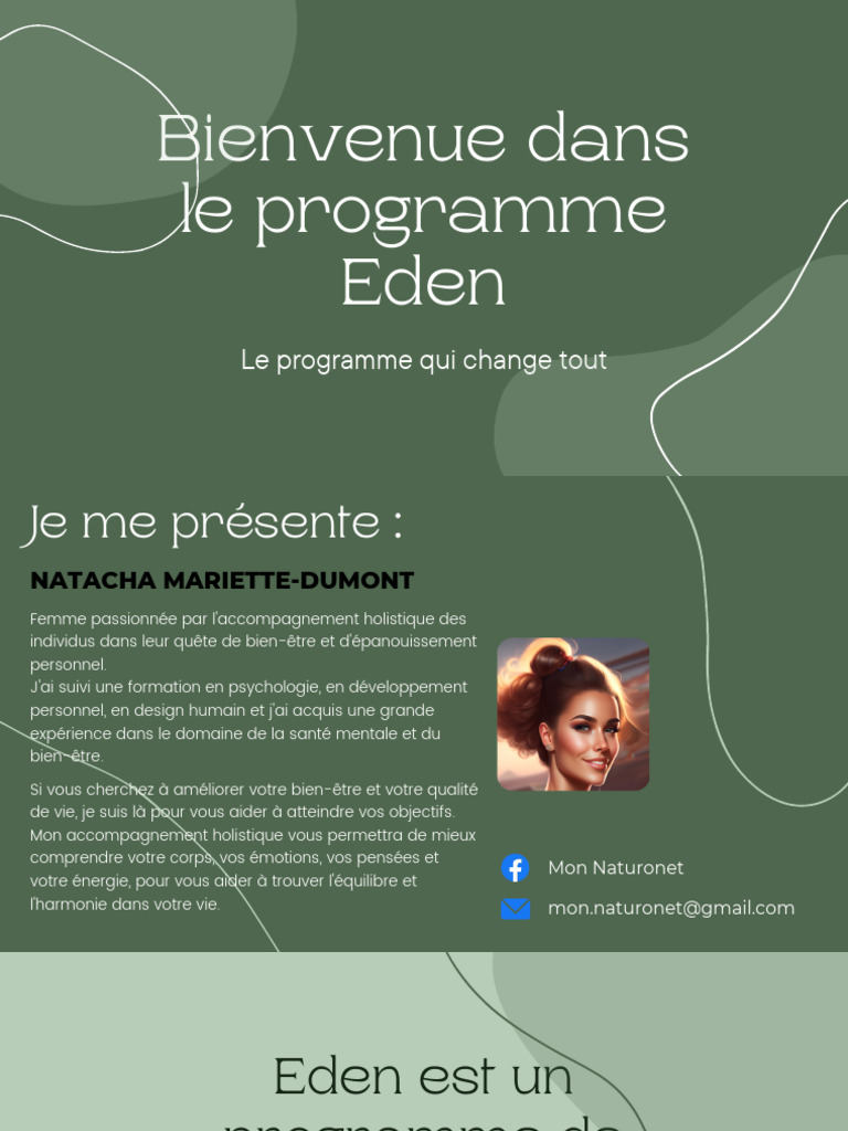 Présentation Eden 2023 | PDF | Dépression (psychiatrie) | Santé mentale