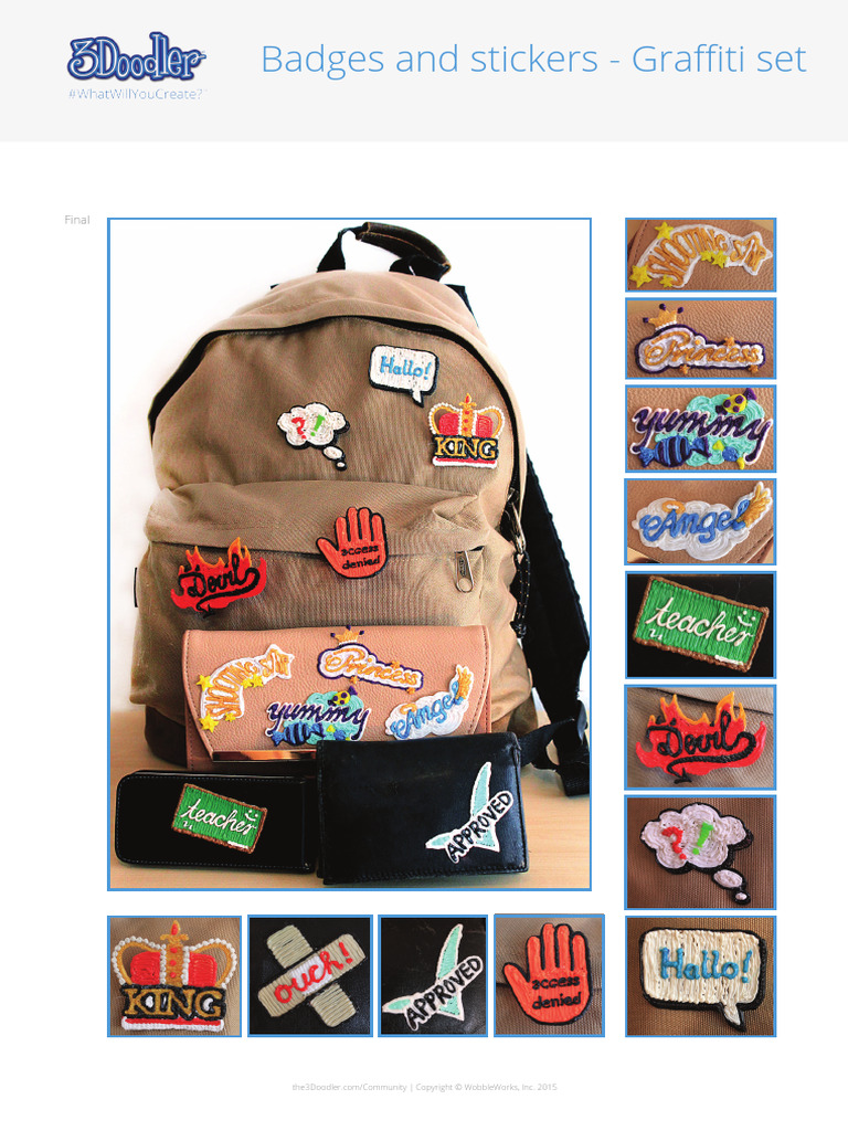 Badges and stickers - Graffiti set | PDF