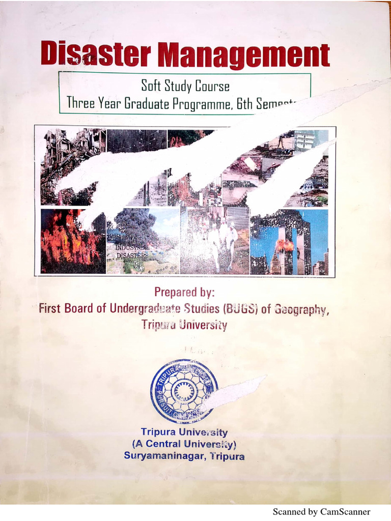 B.a. 6th Sem._soft Study_Disaster Management | PDF