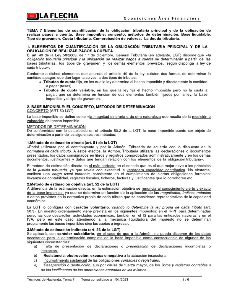 TEMA 7 Ene.23 | PDF | Contabilidad | Impuestos