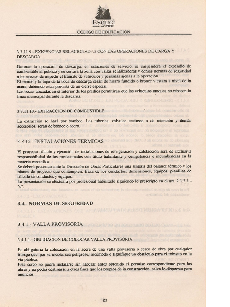 Codigo Edificación Esquel | PDF