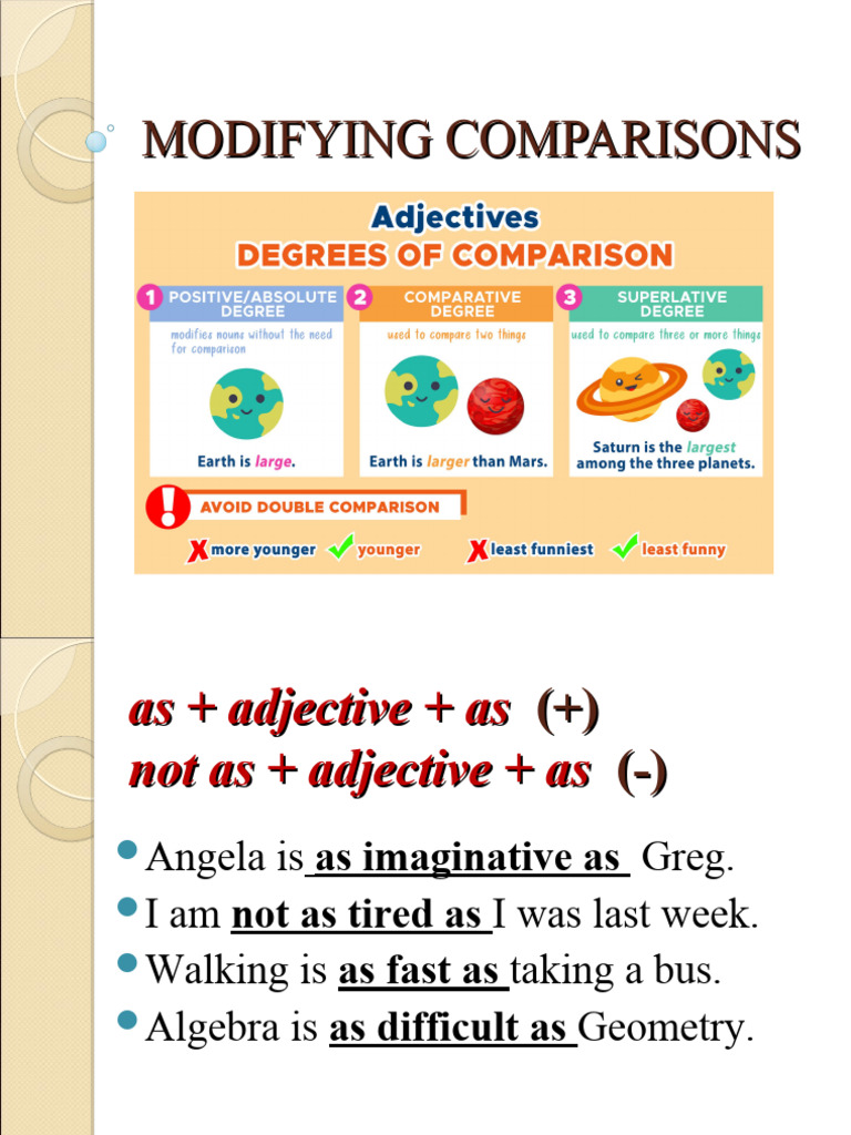 COMPARISONS | PDF | Adjective | Linguistic Typology