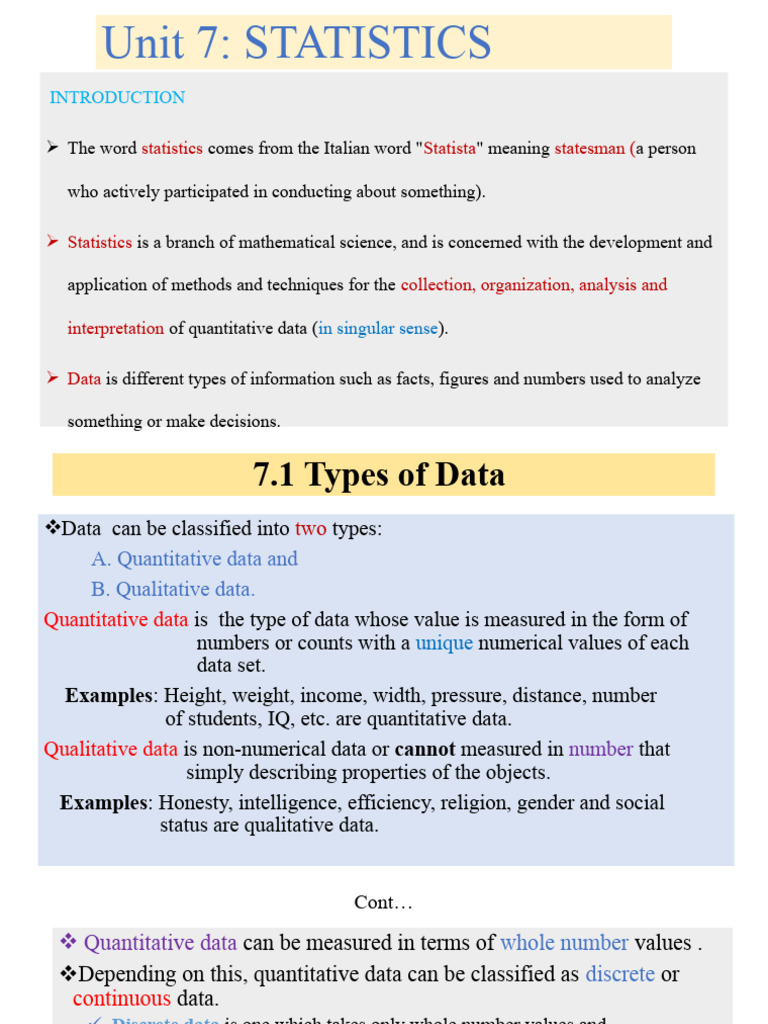 Unit 7 Lecture Note | PDF | Histogram | Probability Distribution