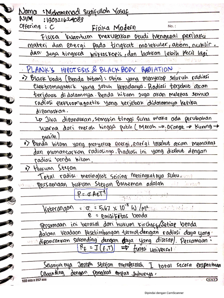 Post Test Fisika Modern - Quantum Physics | PDF