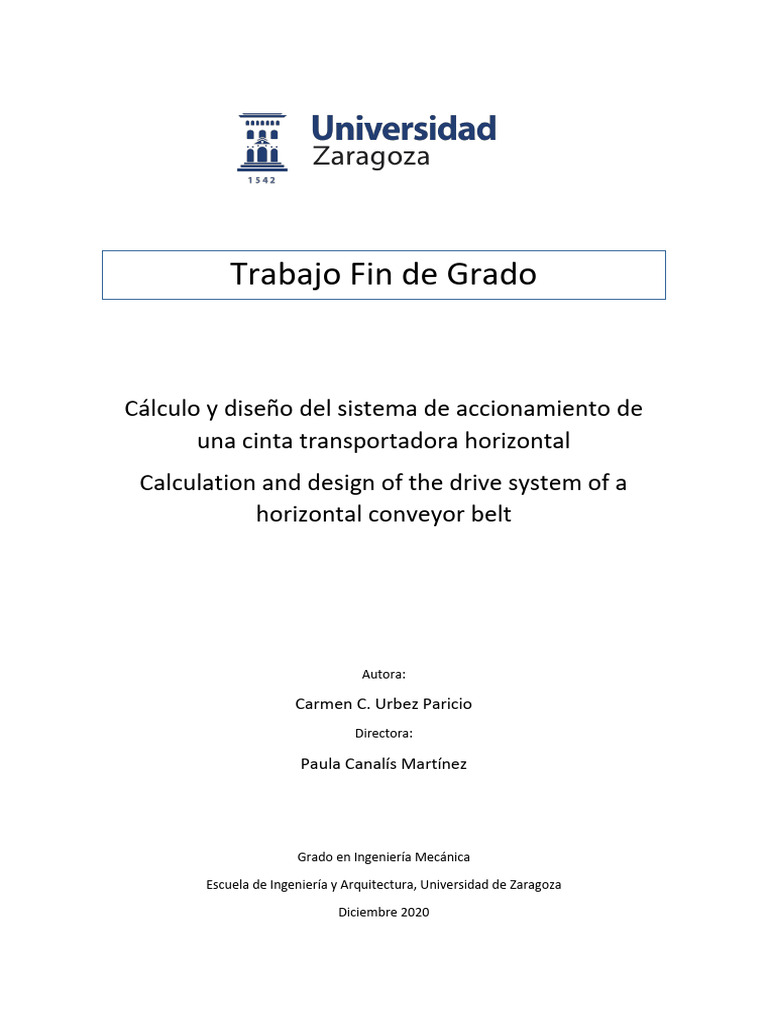 TAZ-TFG-2020-4930 | Descargar gratis PDF | Engranaje | Transporte