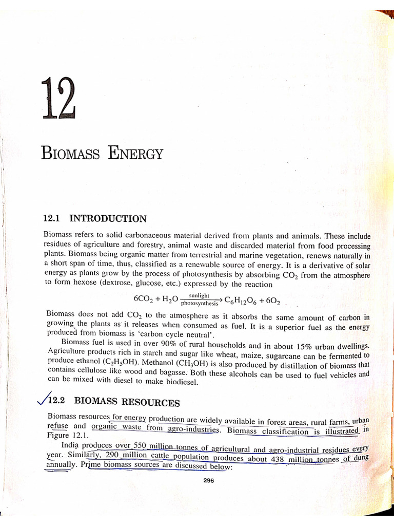 NCES 5th UNIT BIOMASS ENERGY | PDF