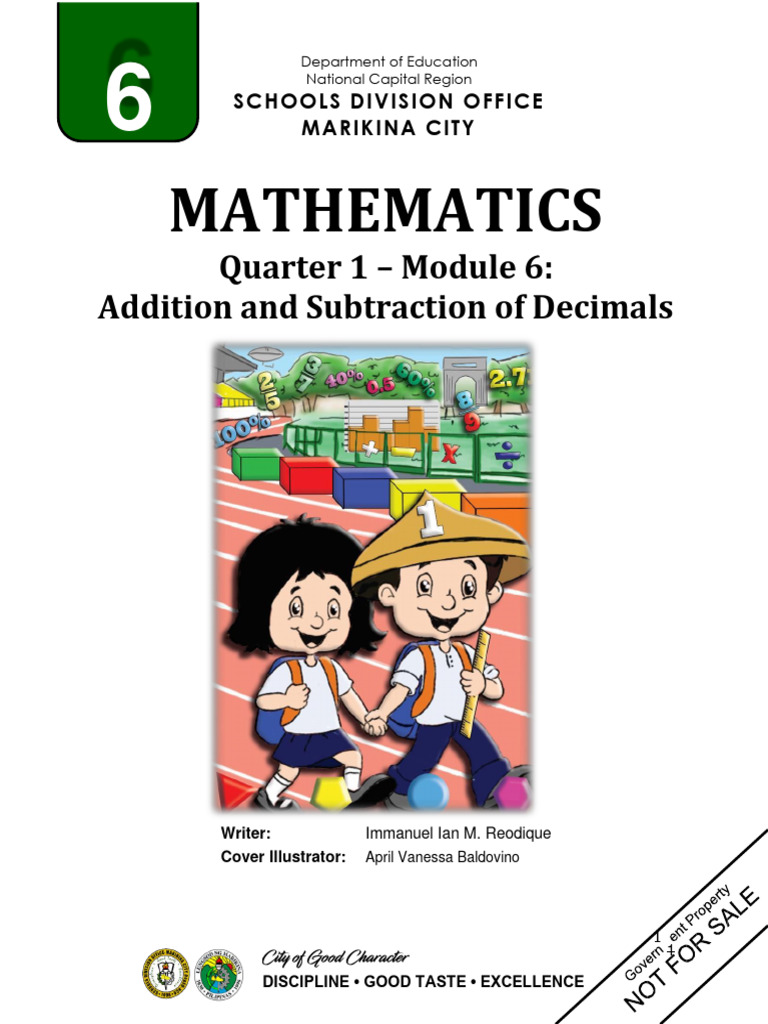 Math - gr6 - qtr1 Module 6 (32 Pages) | PDF | Body Mass Index | Mathematics