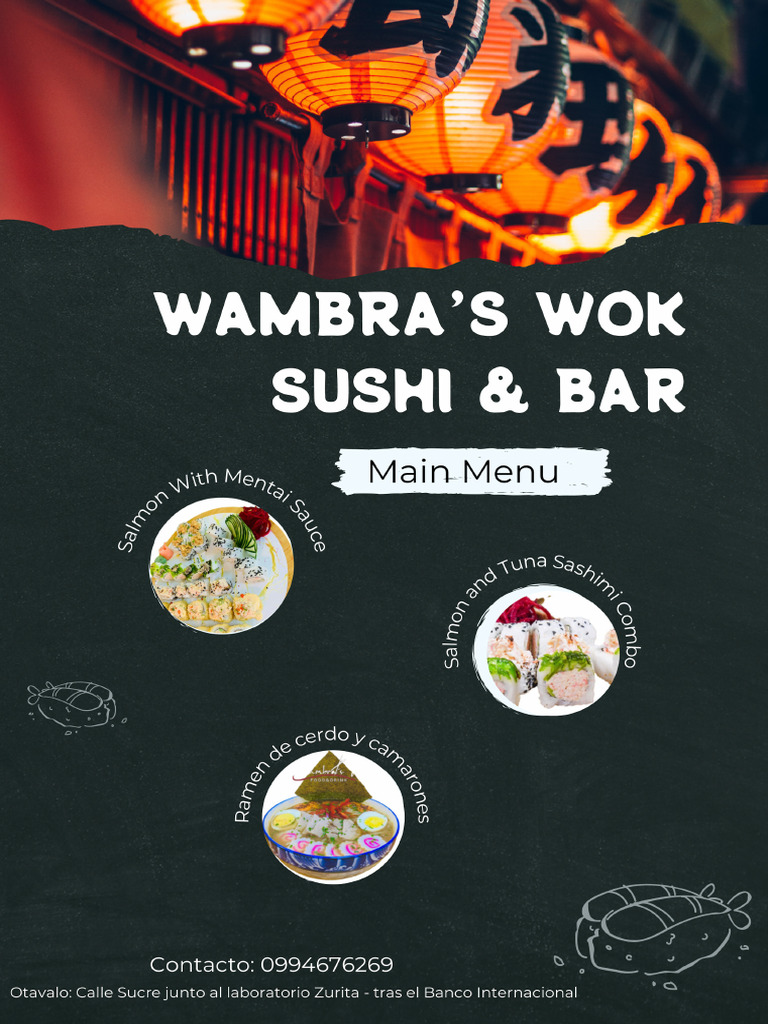 Menú Wambras Wok 2024 | PDF