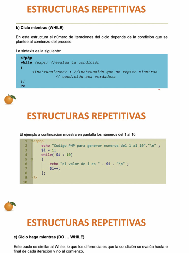 ESTRUCTURAS REPETITIVAS - CICLOS | PDF