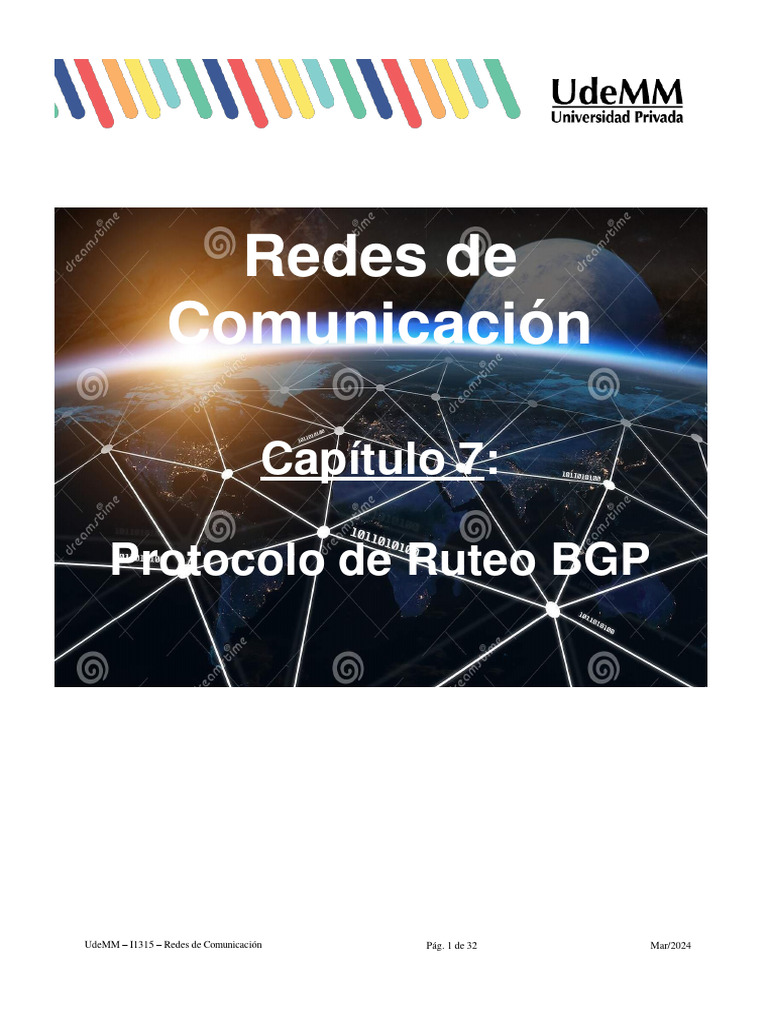 Redes de Comunicación - Protocolo de Ruteo BGP | PDF | Enrutador (Computación) | Estándares de red